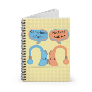 Audiologist Gift, Cute Notebook, Hearing Loss Gift, Audiology ...