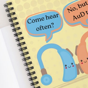 Audiologist Gift, Cute Notebook, Hearing Loss Gift, Audiology ...