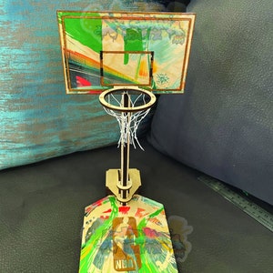 Miniature Basketball Hoop and Stand - Etsy