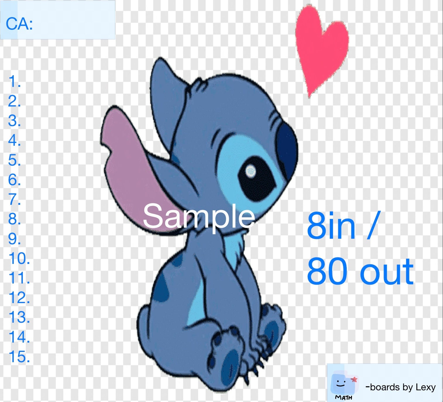 Stitch Bingo Board - Etsy