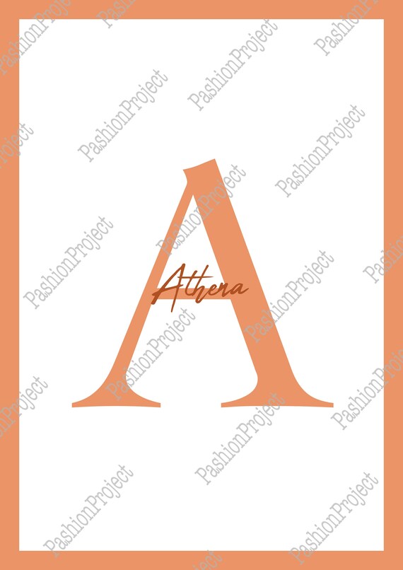 Personalised Initial and Name Print download - Etsy