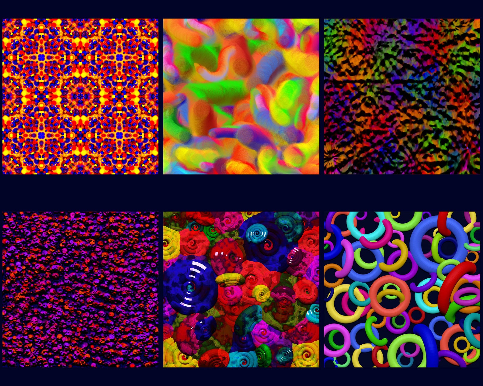 Colorful Fun Digital Paper Pack 20 Bright Abstract Vibrant Downloadable ...