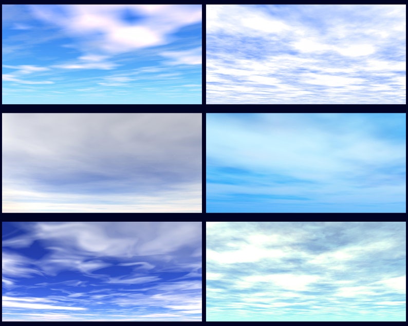 Great Skies 1 - Digital Sky Images - Digital Papers - Skies and Cloud ...