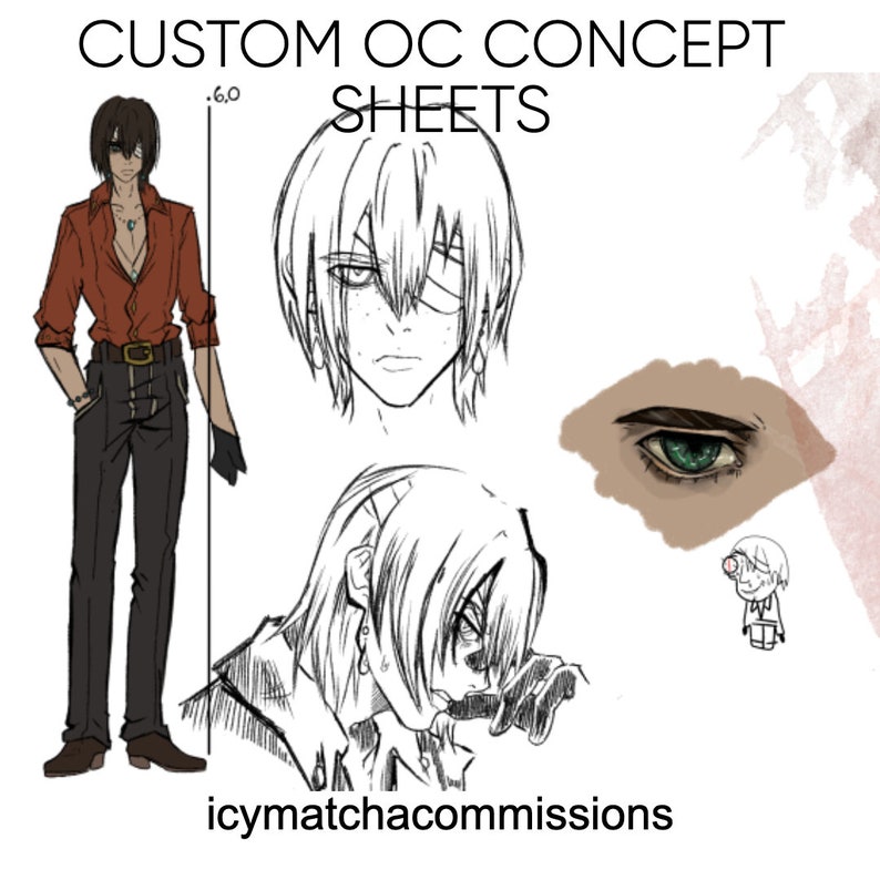 Custom OC Concept Sheets - Etsy