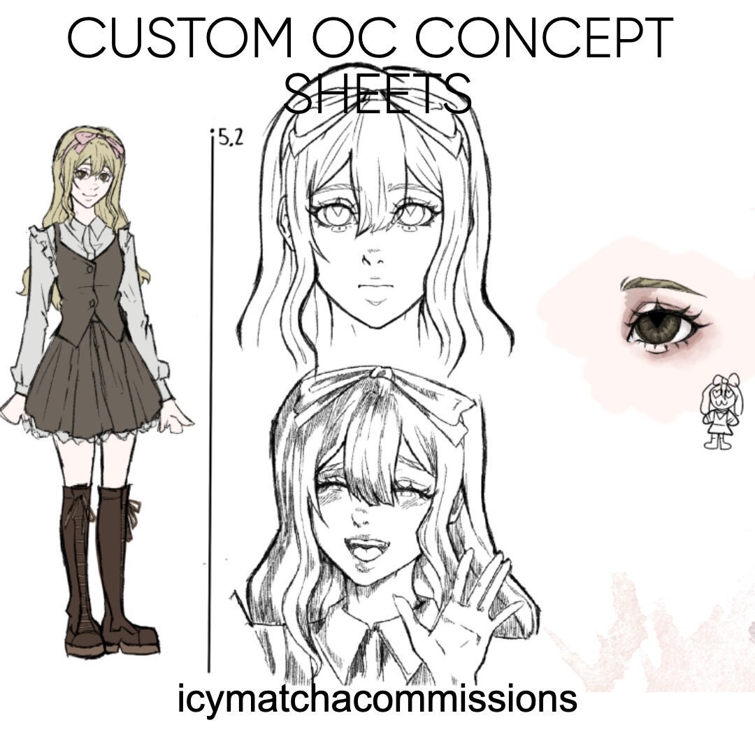 Custom OC Concept Sheets - Etsy