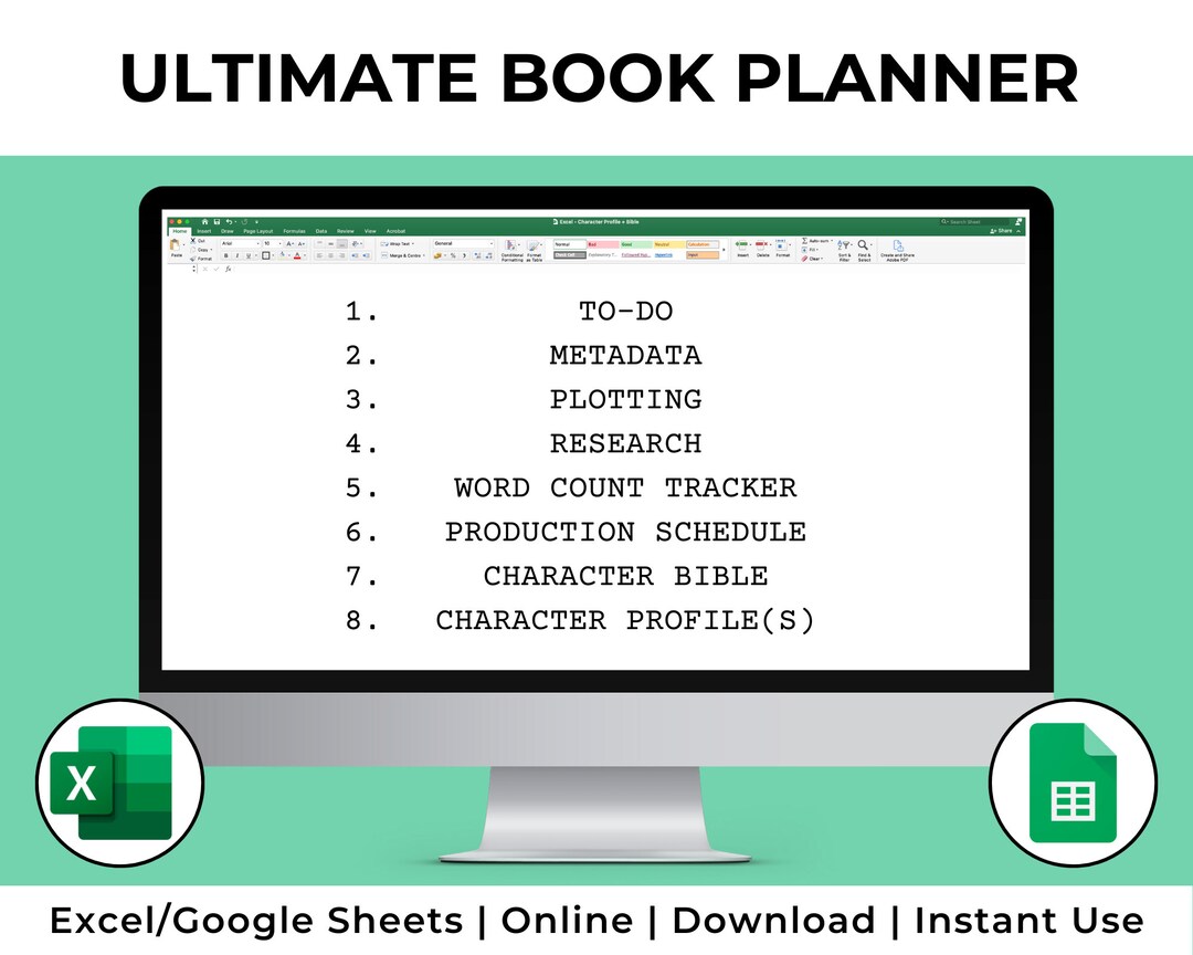 Ultimate Writing Planner for Authors - Book Planner - Novel Planner ...
