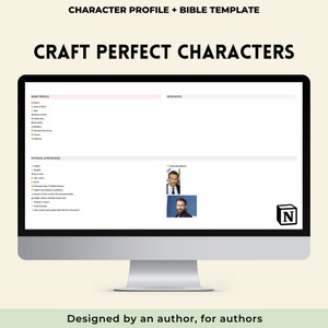 Notion Template for Authors and Writers Character Profile Template ...
