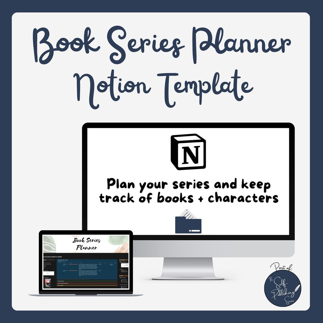 Notion Book Series Planner Template - Digital Book Planner Series ...