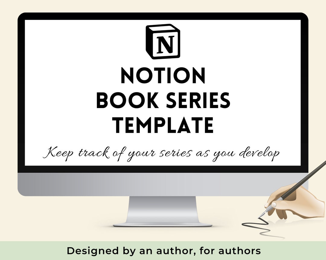 Notion Book Series Planner Template Digital Book Planner Series Authors ...