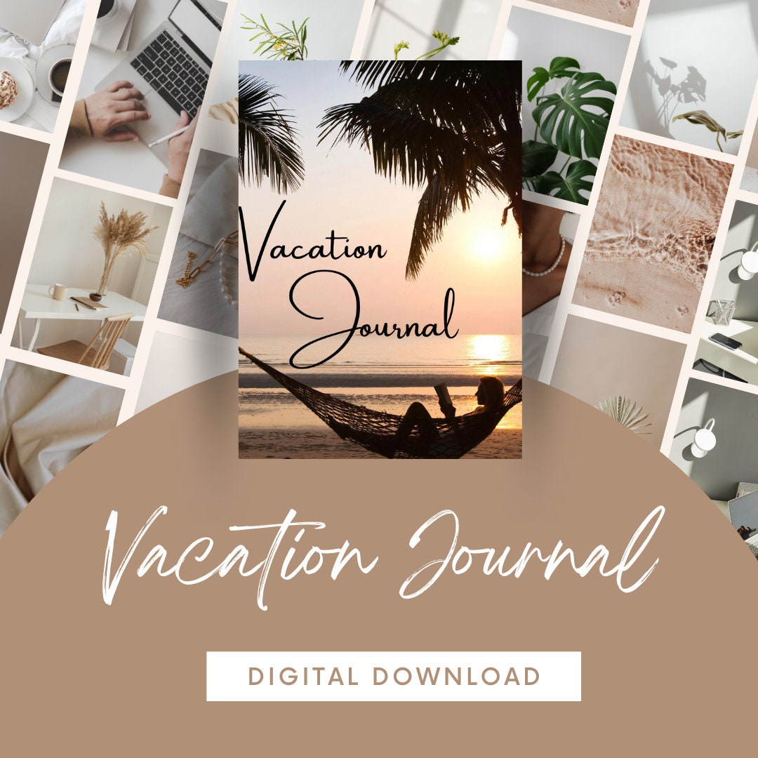 Vacation Journal, Printable Journal, Digital Journal, Daily Journal ...