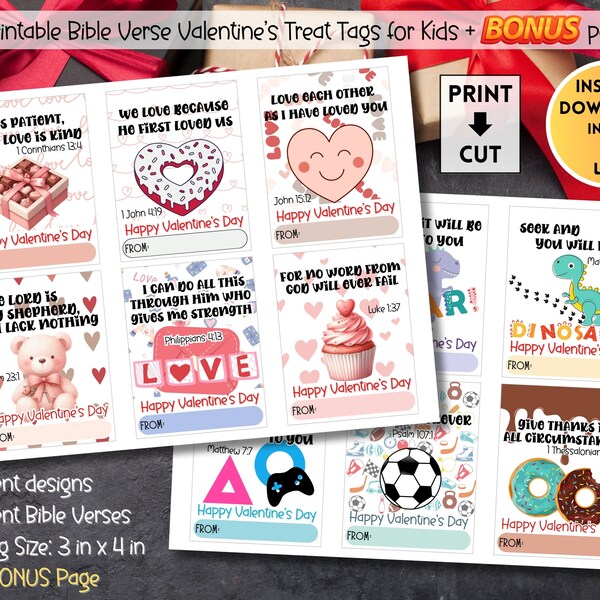 Bible Verse Tags - Etsy