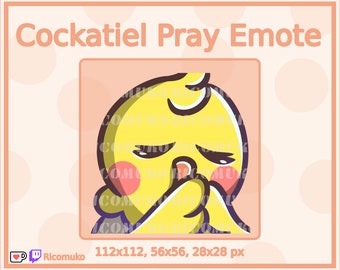 Cockatiel Mad Emote, Cute Bird Emote, Mad Emote, Twitch Emote, Discord ...