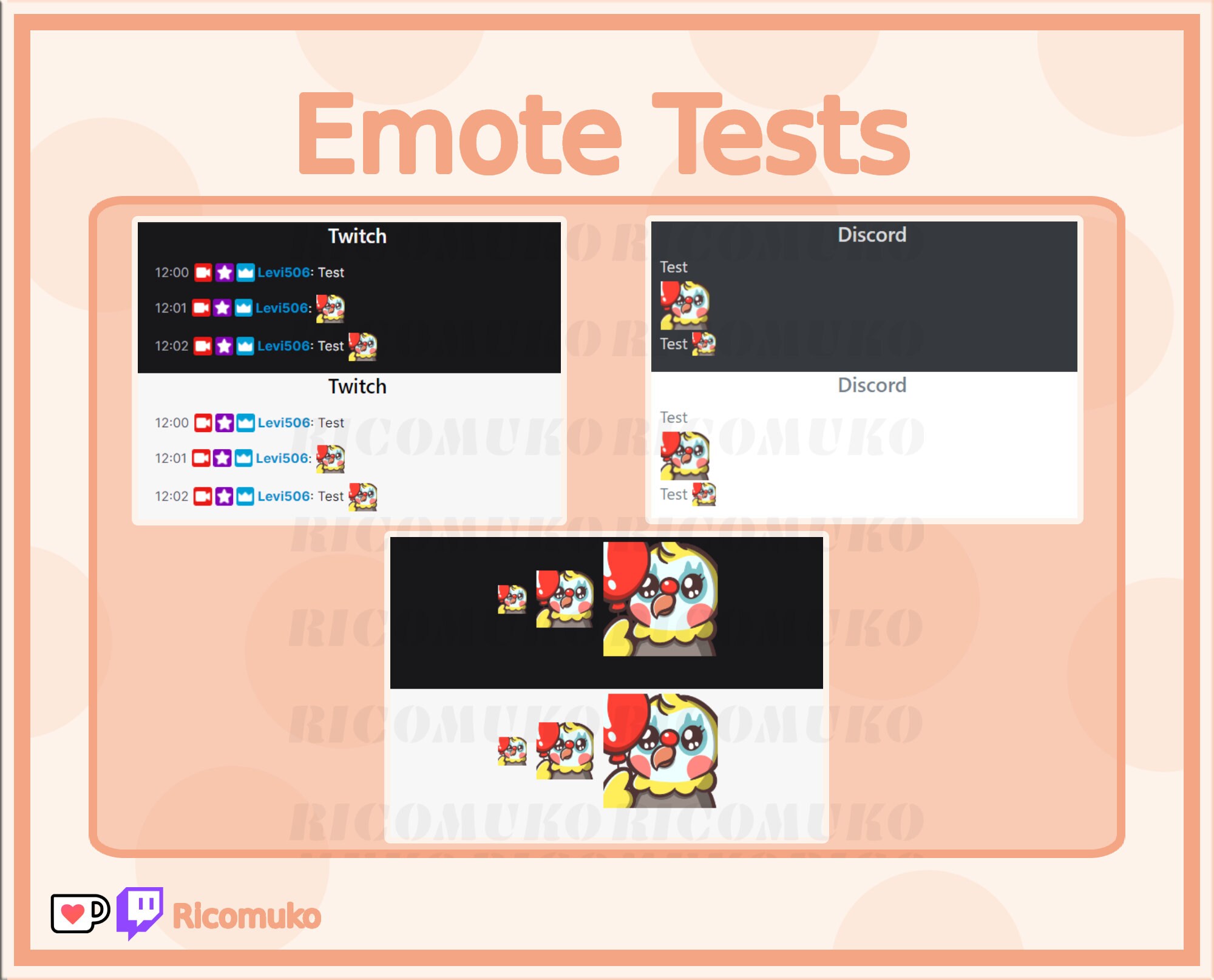 Cockatiel Clown Emote, Cute Bird Emote, Clown Emote, Twitch Emote ...