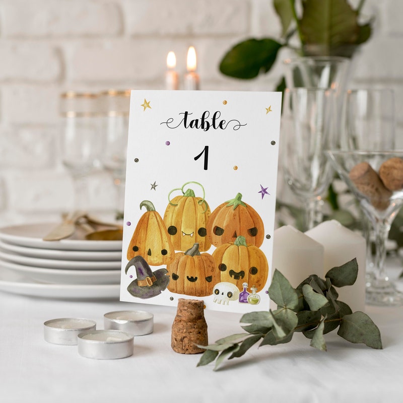 Spooky Table Numbers - Etsy