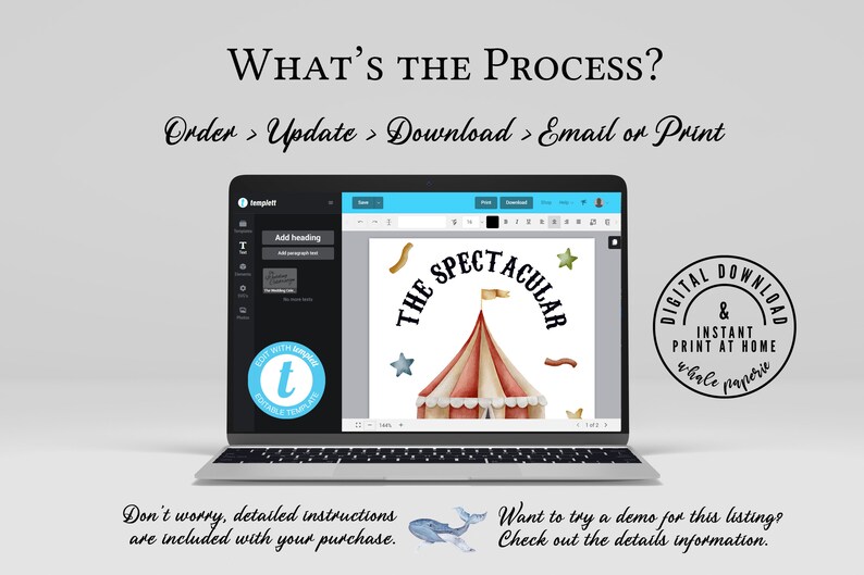 Circus Themed Table Numbers Instant Download Carnival Table Number ...