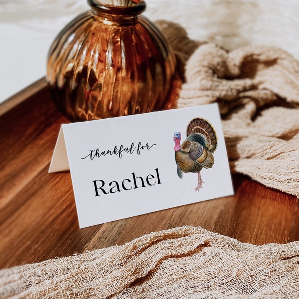 Thanksgiving Place Cards - Etsy