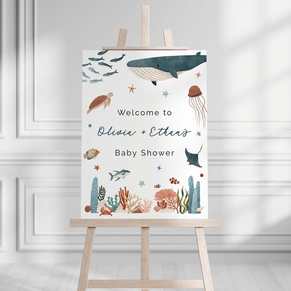 Underwater Theme Baby Shower Art Under The Sea Party Decorations