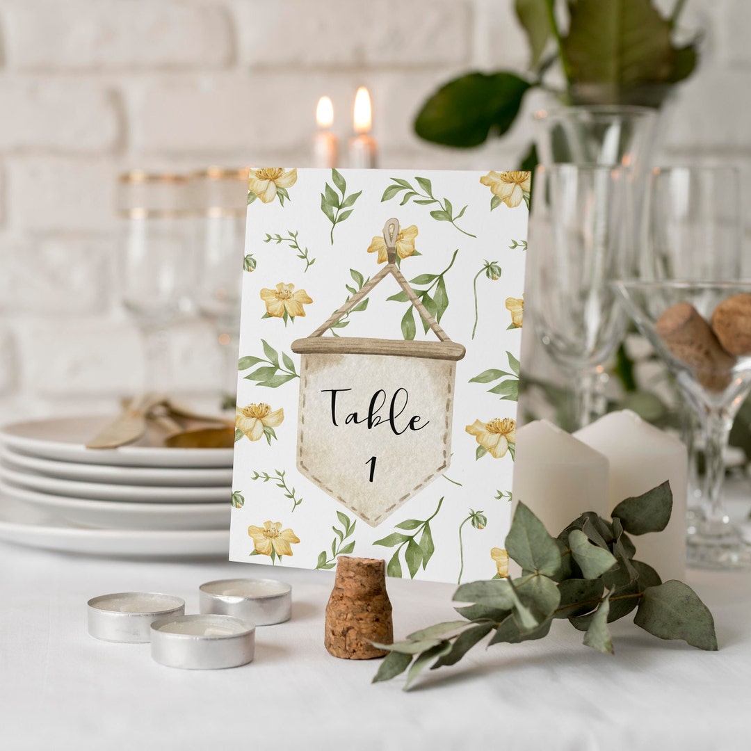 Boho Dino Baby Shower Table Numbers: Instant Download, Bohemian ...