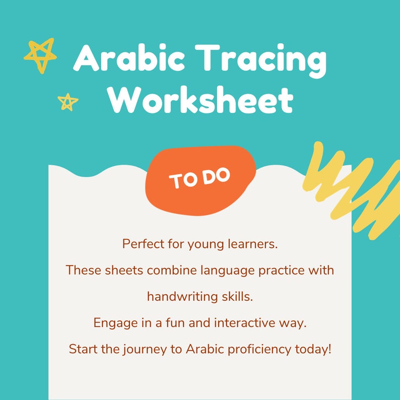 Comprehensive Arabic Tracing Bundle - 28 Pages for Learning | DIGITAL ...