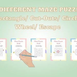 BRAIN PUZZLES, MAZE Puzzles Book, Educational Games, Difficult Puzzles ...