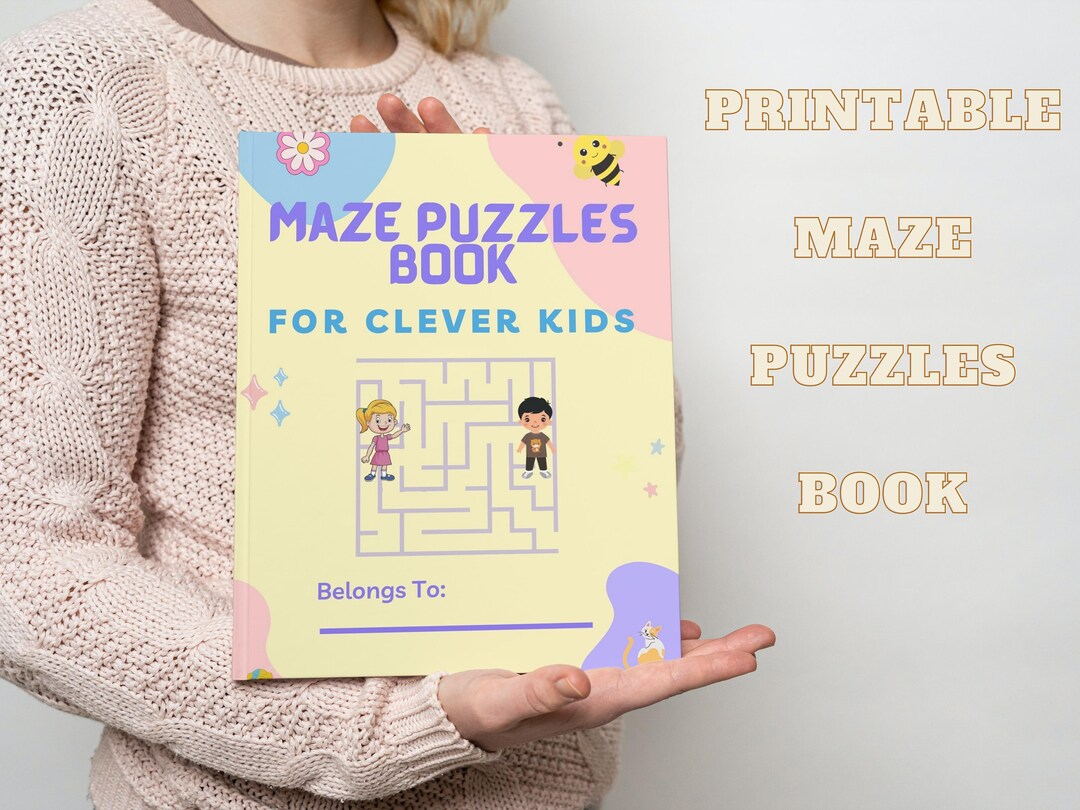 BRAIN PUZZLES, MAZE Puzzles Book, Educational Games, Difficult Puzzles ...