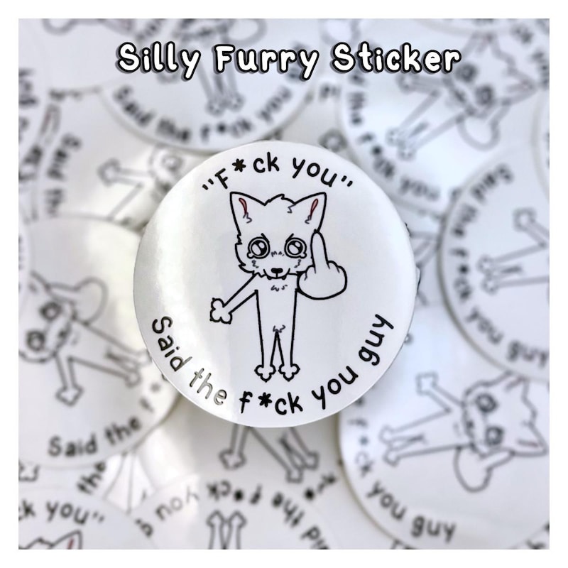 Furry Stickers - Etsy
