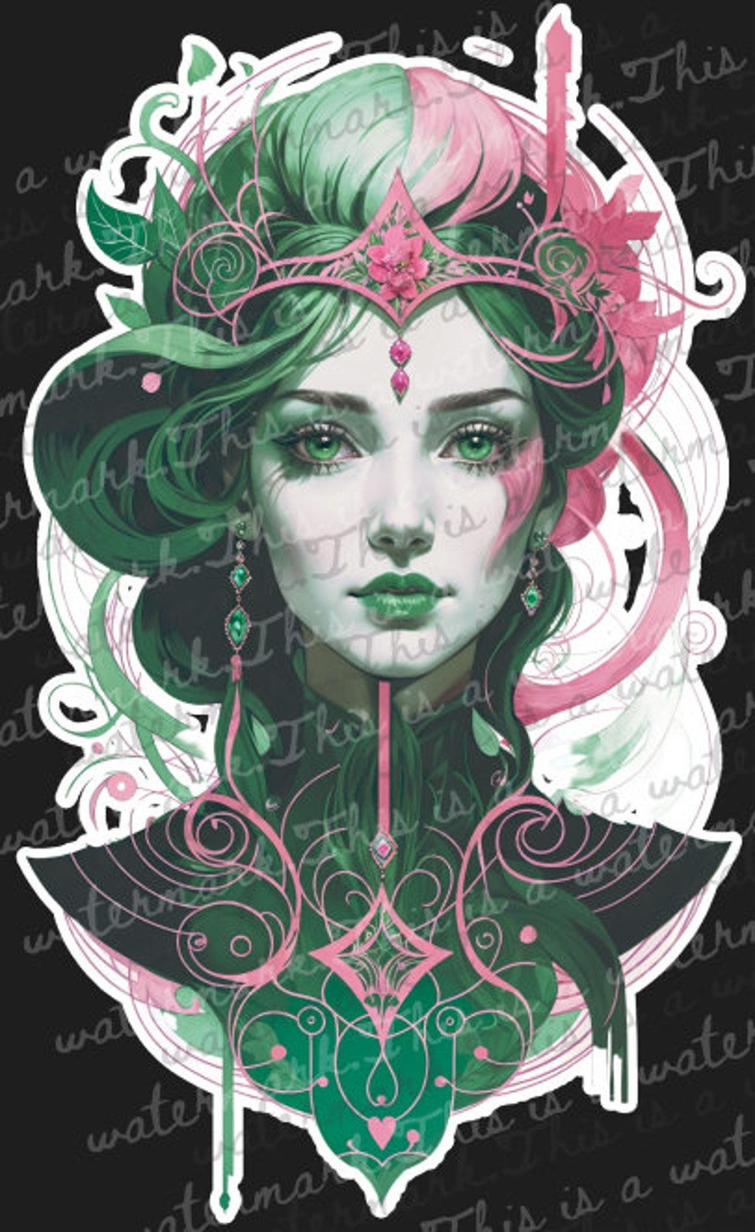 Printable Magic Goddess Stickers, Stickersheet, Persephone, Magical ...