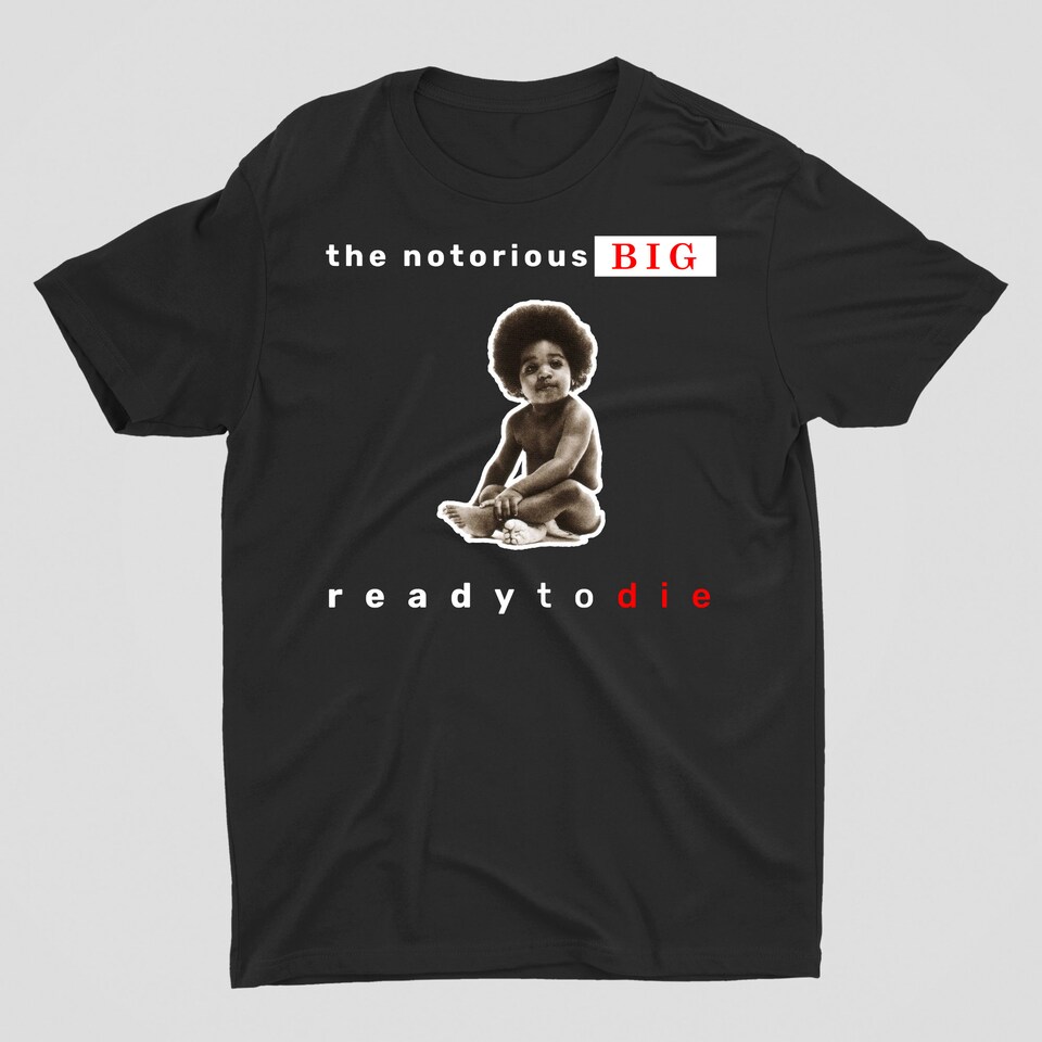 The Notorious B.I.G. Ready to Die T-Shirt, Notorious BIG Biggie Smalls Tee sold by KaiWen | SKU ...