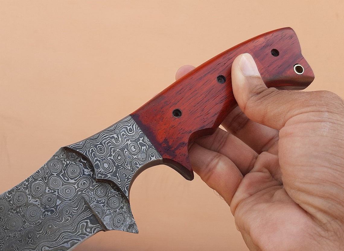 Custom Tracker Knife, Handmade Tracker Knife, Damascus Steel Tracker ...