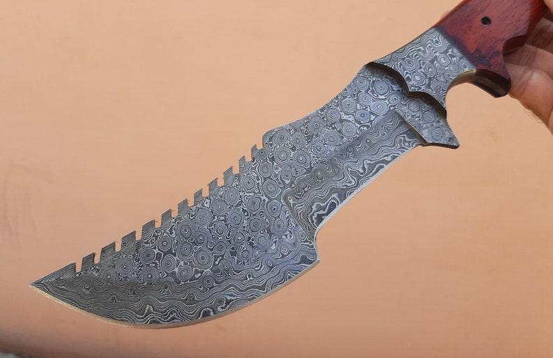 Custom Tracker Knife, Handmade Tracker Knife, Damascus Steel Tracker ...