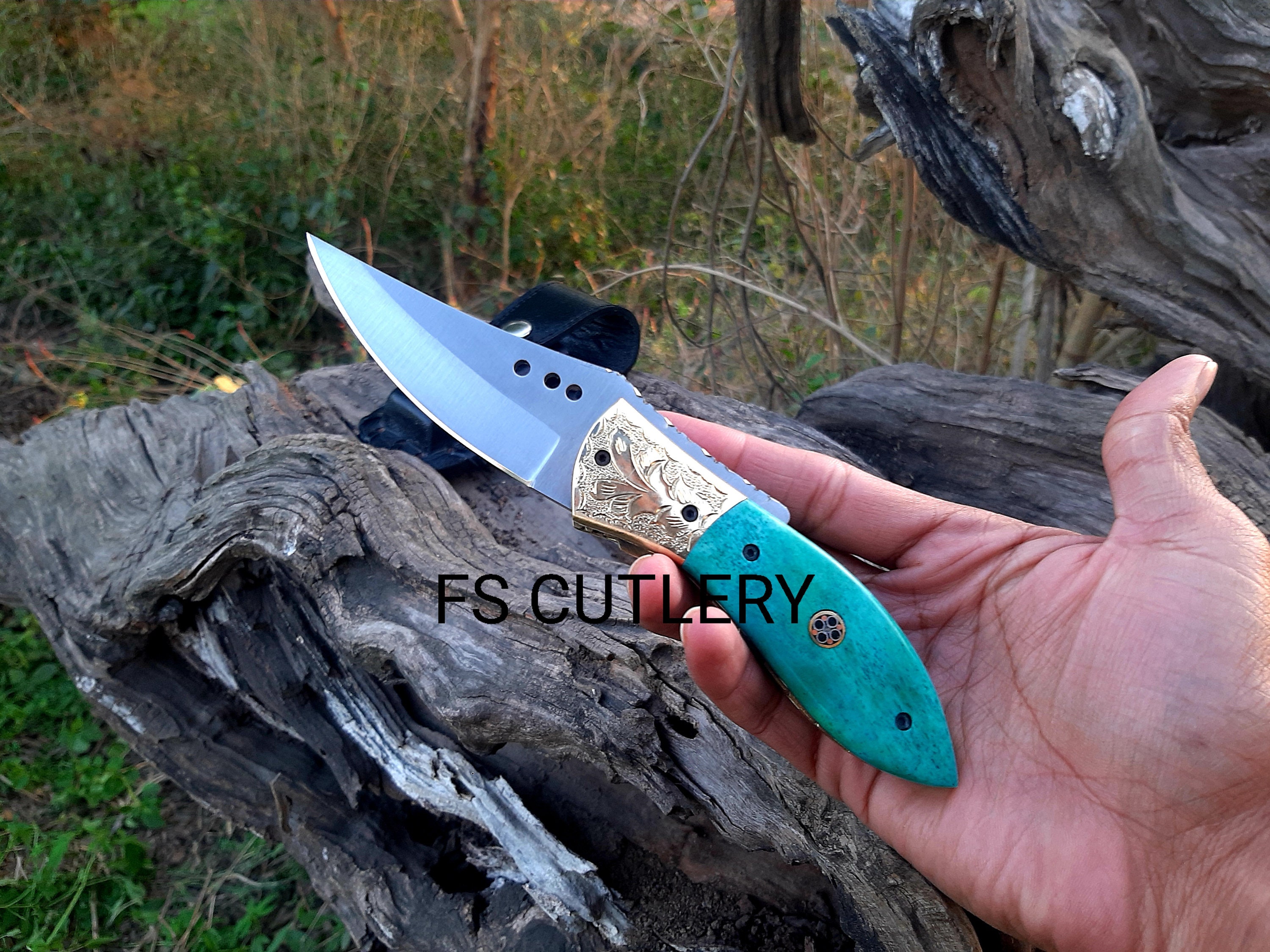 Camping Knife Custom Fold Knife Handmade Pocket Knife D2 - Etsy