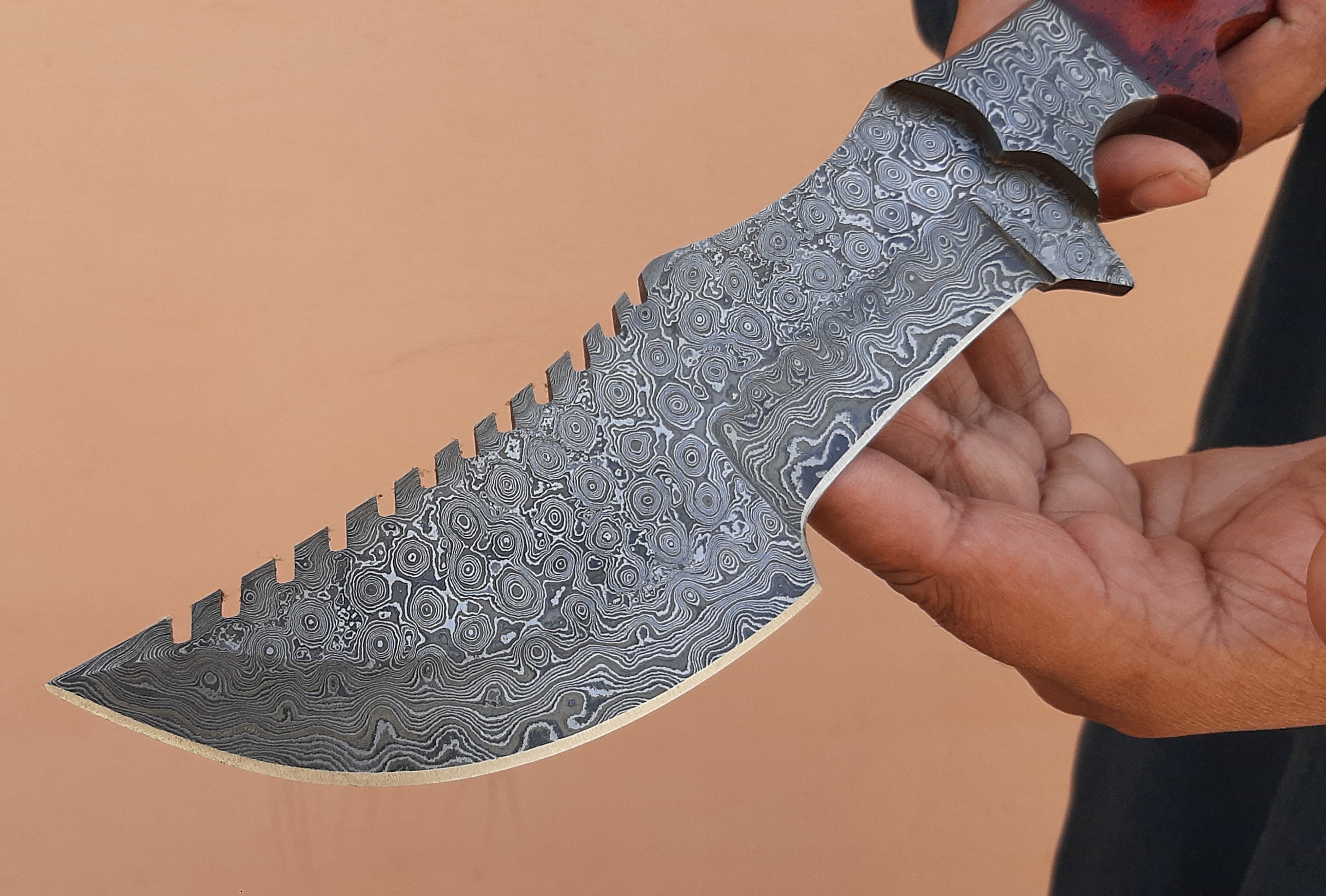 Custom Tracker Knife, Handmade Tracker Knife, Damascus Steel Tracker ...