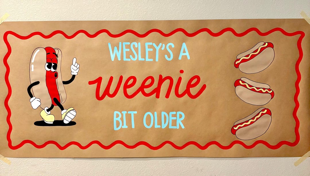 Custom Adult Birthday Banner- Birthday Banner- Brown Paper Birthday ...