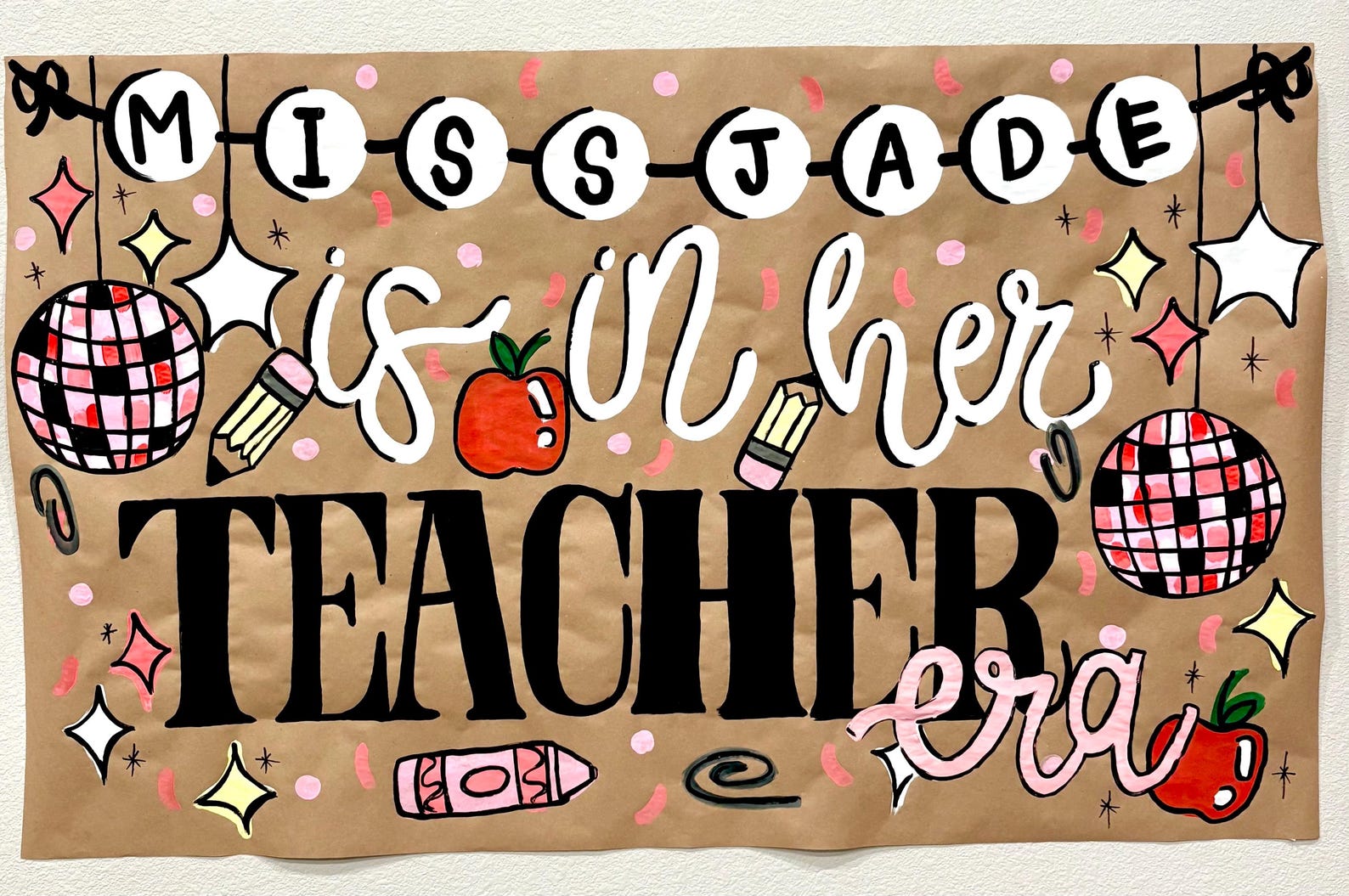 Custom Teacher Banner: Hand-painted Classroom Decor - Etsy