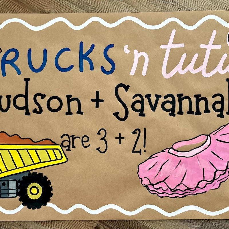 Painted Brown Paper Signs - Etsy