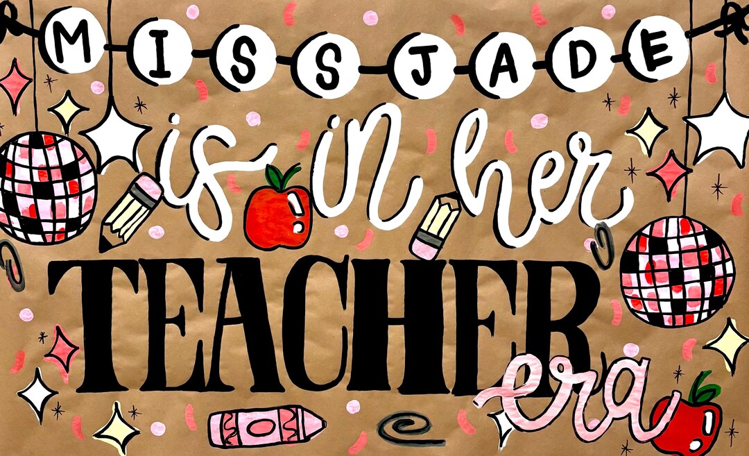 Custom Teacher Banner: Hand-painted Classroom Decor - Etsy