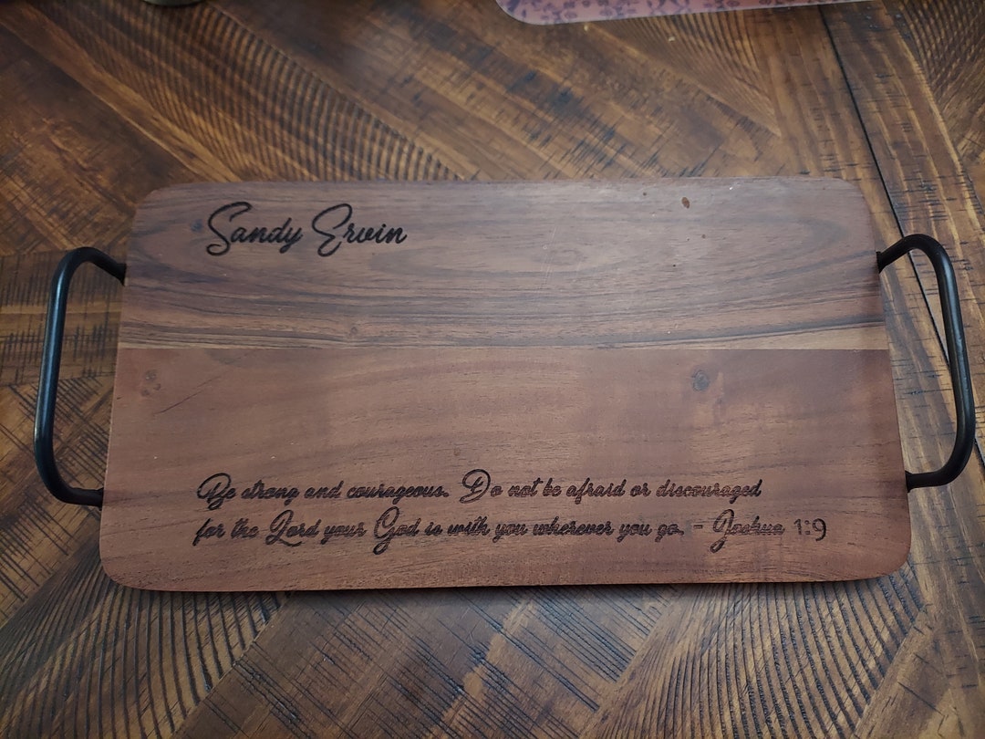 Customized Name and Bible Verse Serving Tray - Etsy