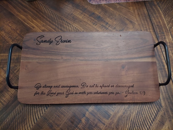 Customized Name and Bible Verse Serving Tray - Etsy
