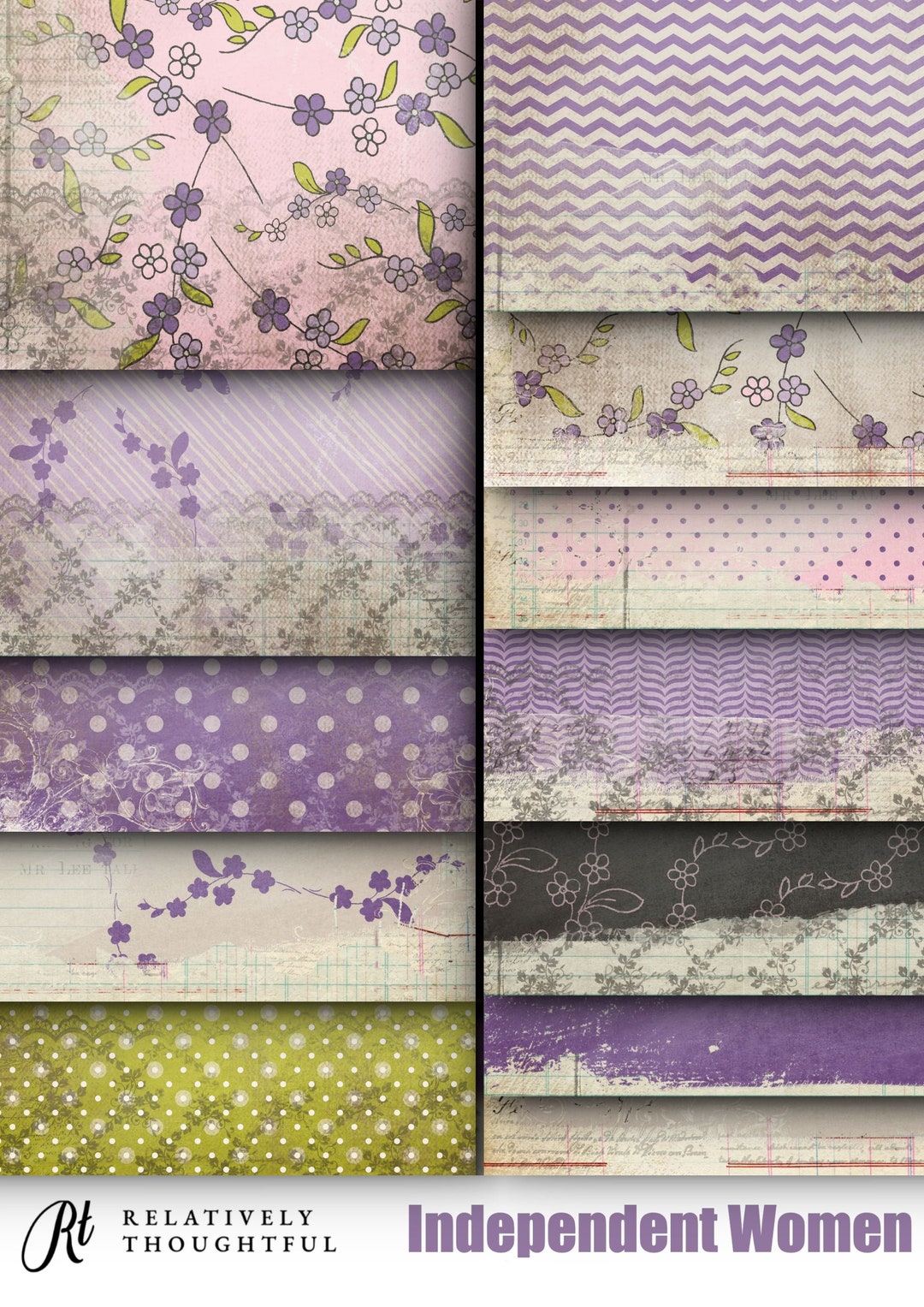 Independent Women Papercraft Collection - Etsy