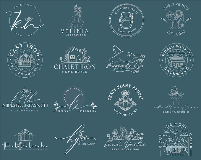 Custom Hand Drawn Logo, Logo Design, Logo Design Custom for Business ...
