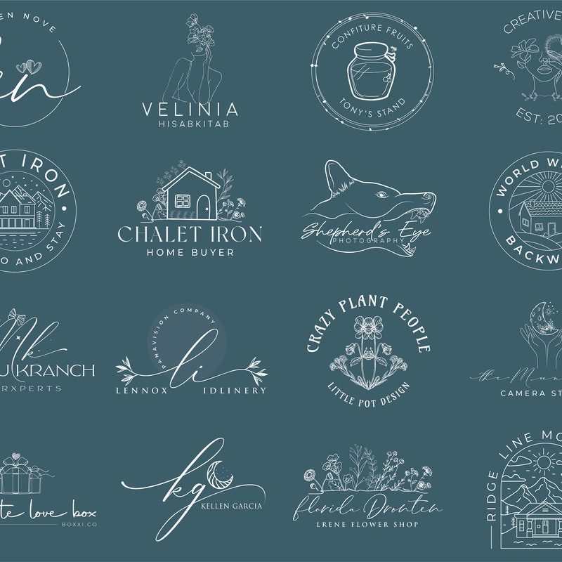 Organic Logo Template - Etsy UK