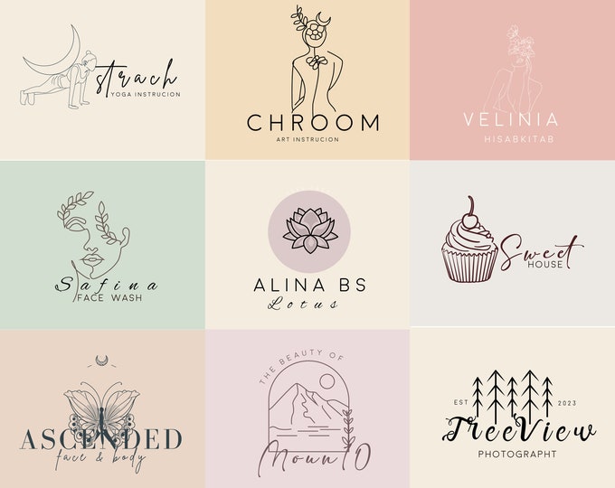 Custm Hand Drawn Logo Design, Logo Design, Professional Logo, Simple ...