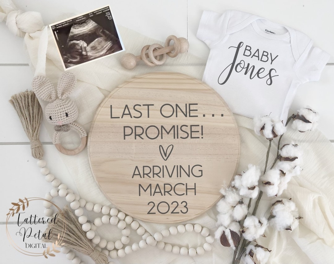 Last Baby Digital Pregnancy Announcement, Grand Finale, Baby ...
