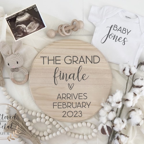 Last Baby Digital Pregnancy Announcement Grand Finale Baby - Etsy