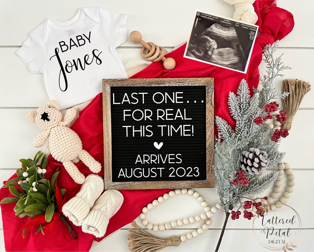 Last Baby Digital Pregnancy Announcement, Grand Finale Pregnancy Reveal ...