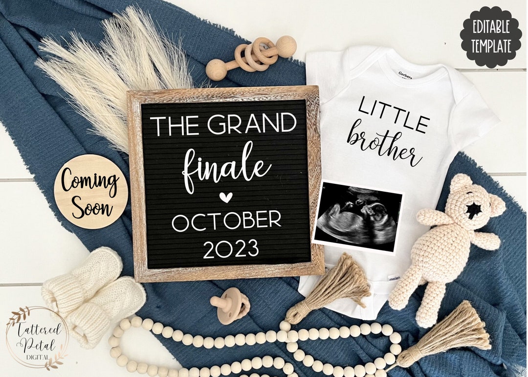 Last Baby Digital Pregnancy Announcement, Grand Finale, Boy Baby ...