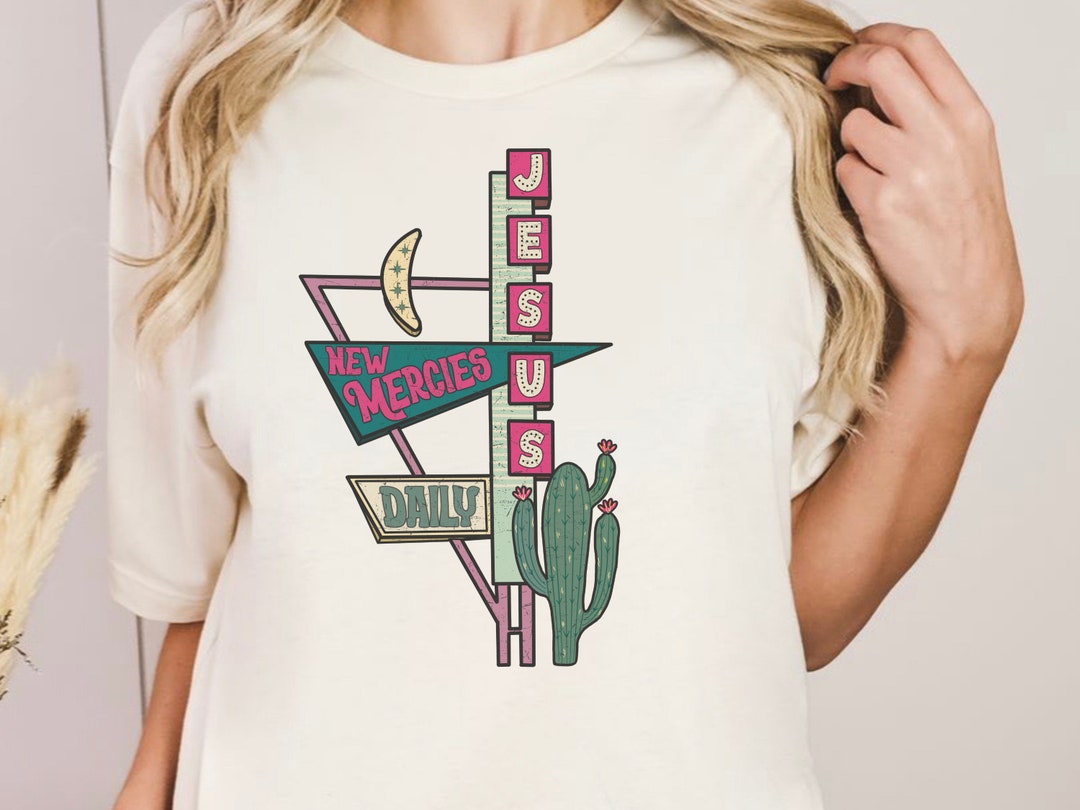 Jesus Motel Sign Shirt Retro Western Christian Shirt Trending Bible ...