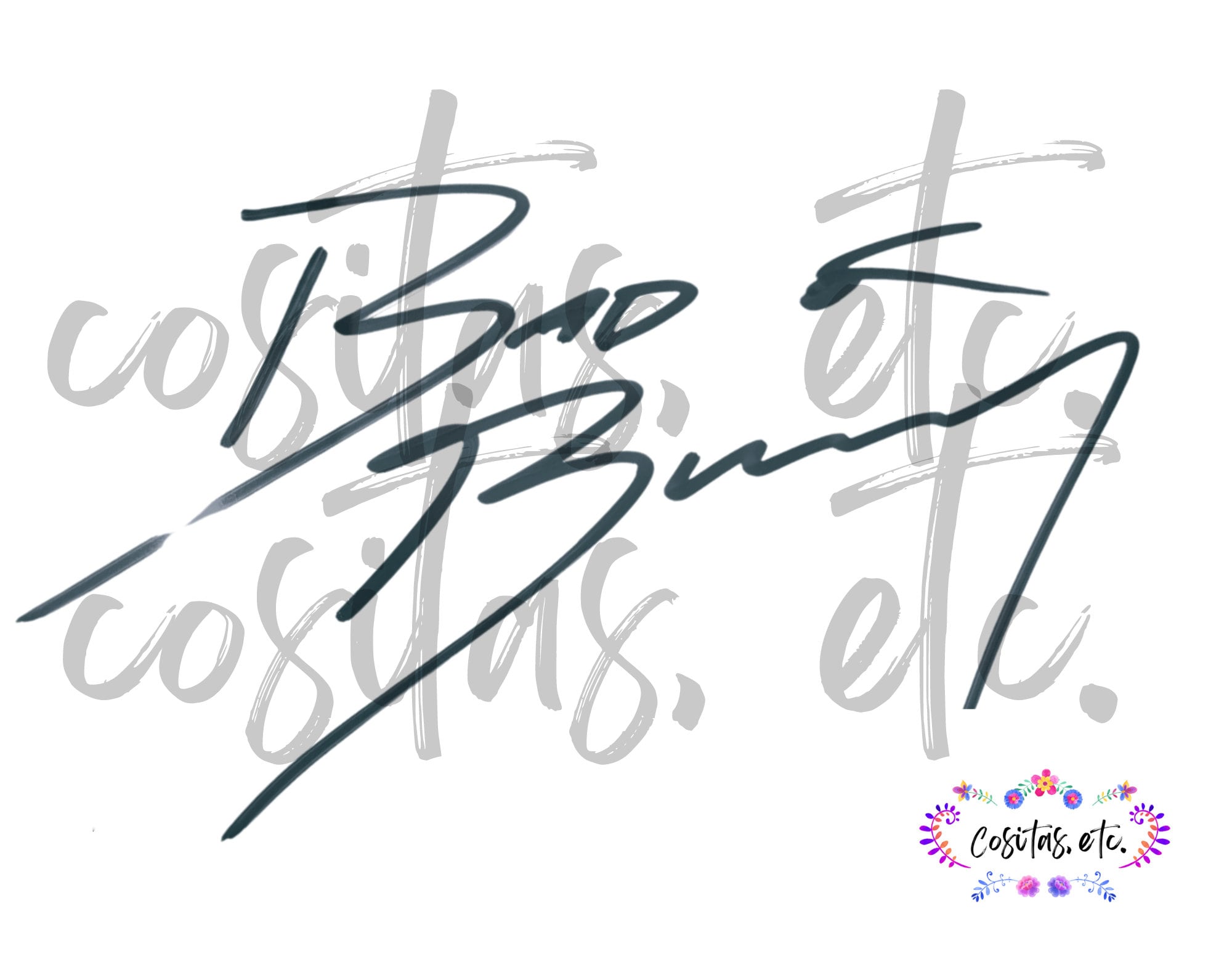 Bad Bunny Signature Autograph PNG SVG PDF Use for Shirt Designs, Custom ...