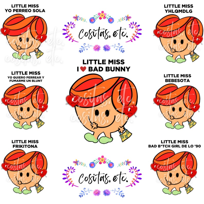 Little Miss Bad Bunny PNG PDF Bundle - Etsy
