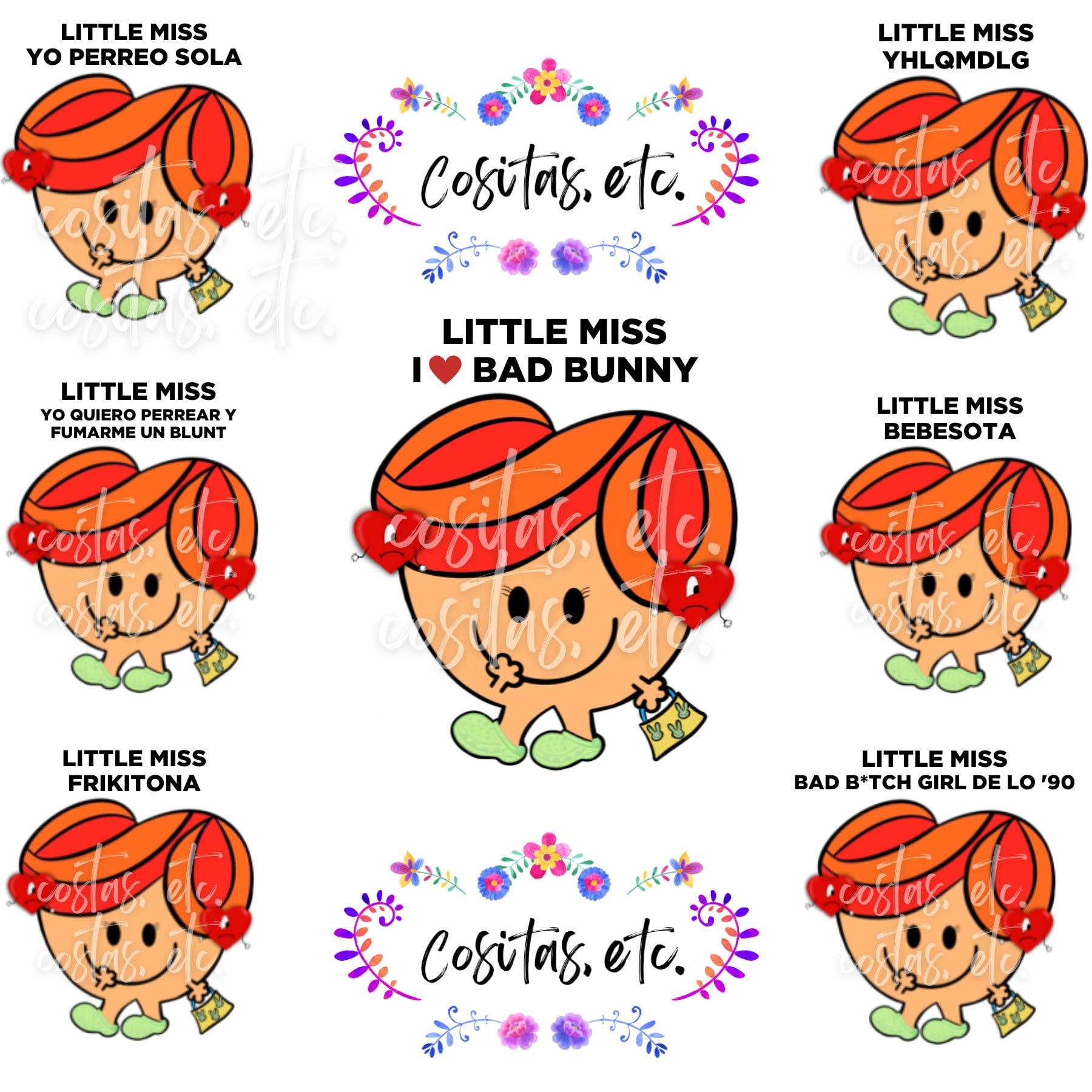 Little Miss Bad Bunny PNG PDF Bundle - Etsy